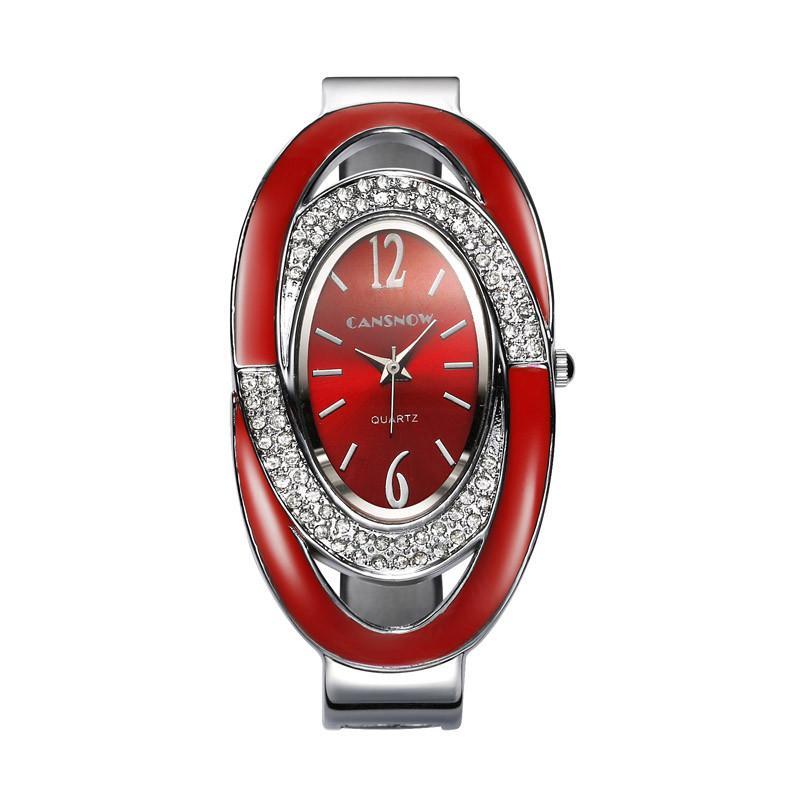 Luxury rhinestone bracelet watch full steel