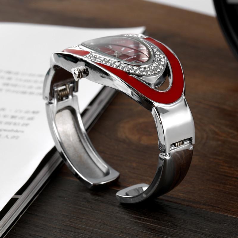 Luxury rhinestone bracelet watch full steel